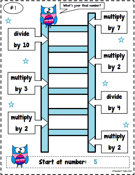 Number Ladders | Teacher's Take-Out