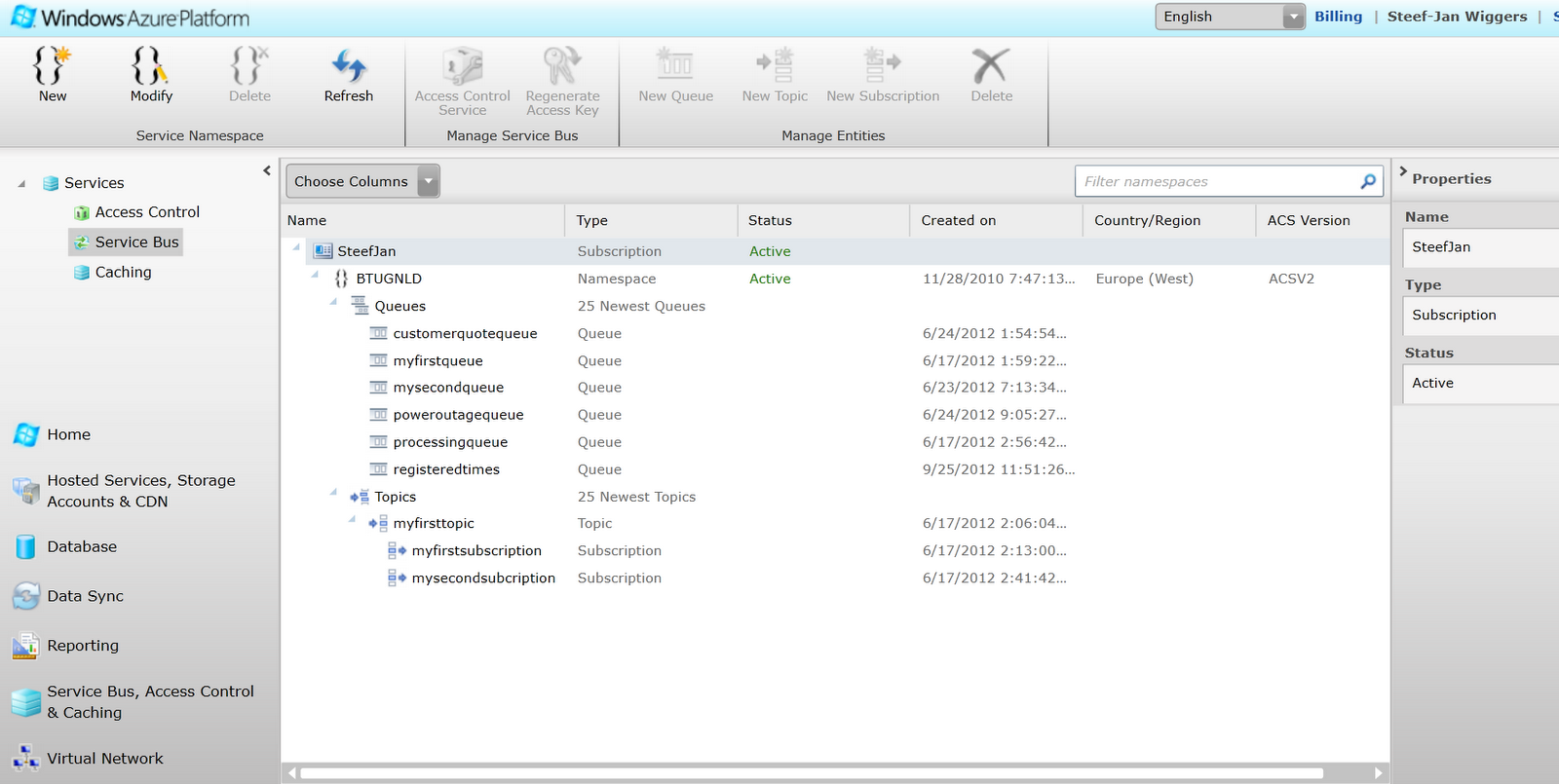 Windows Azure Service Bus Management Queues Topics And Relays Steef Jan Wiggers Blog