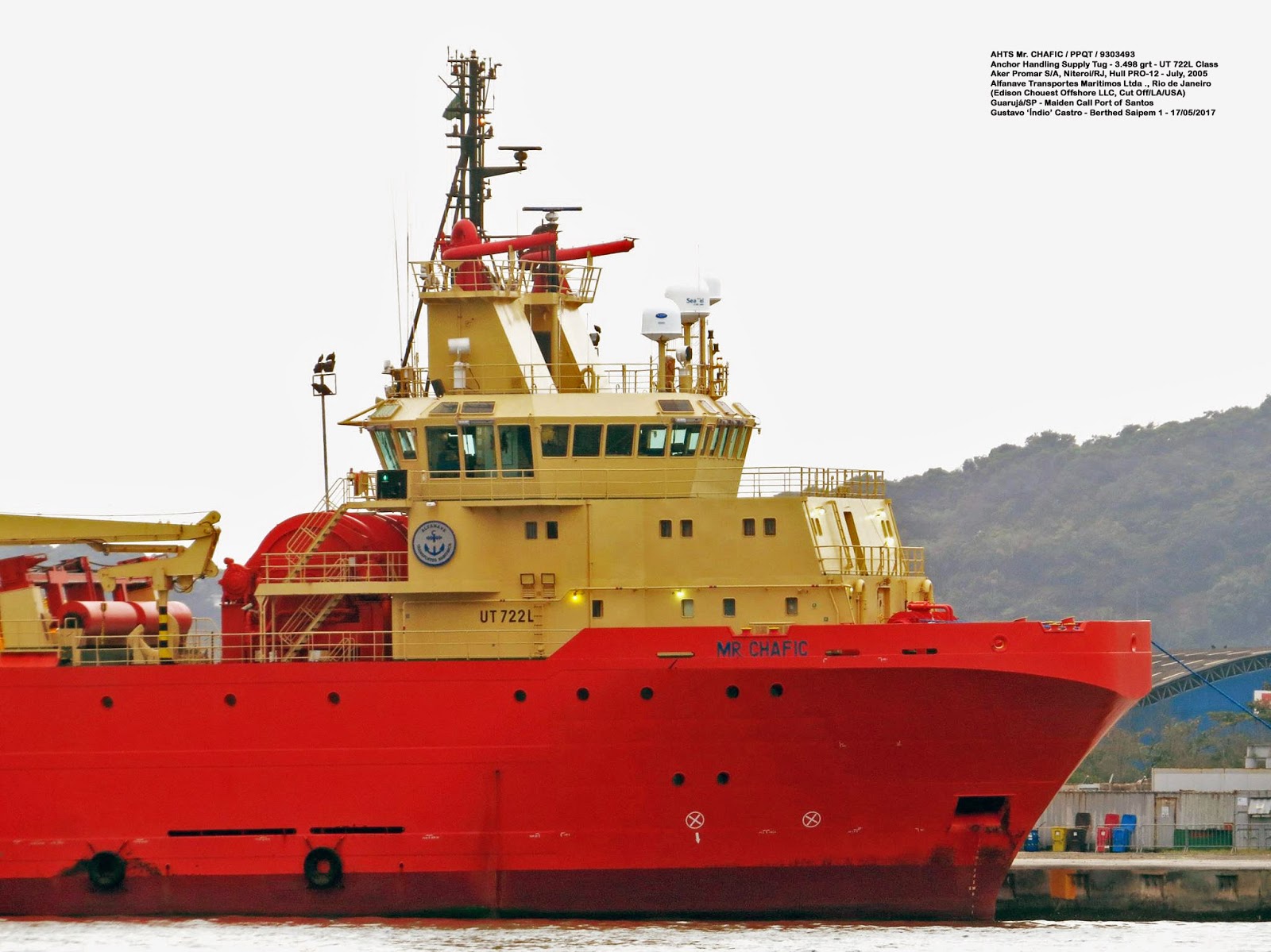 Santos Shiplovers: AHTS Mr. Chafic / PPQT, Maiden call Santos. Saipem ...