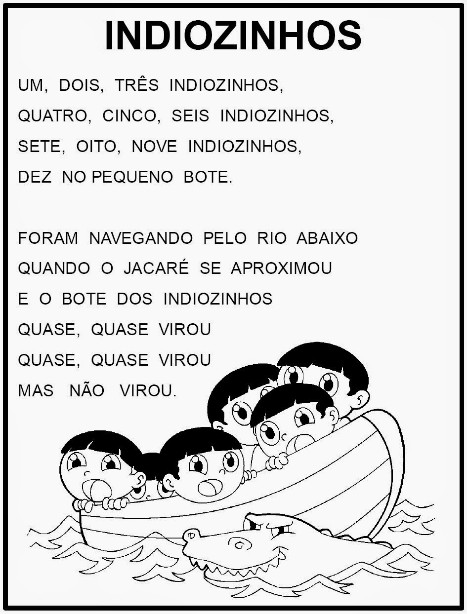 Letras De Musicas Infantil Para Imprimir - RETOEDU