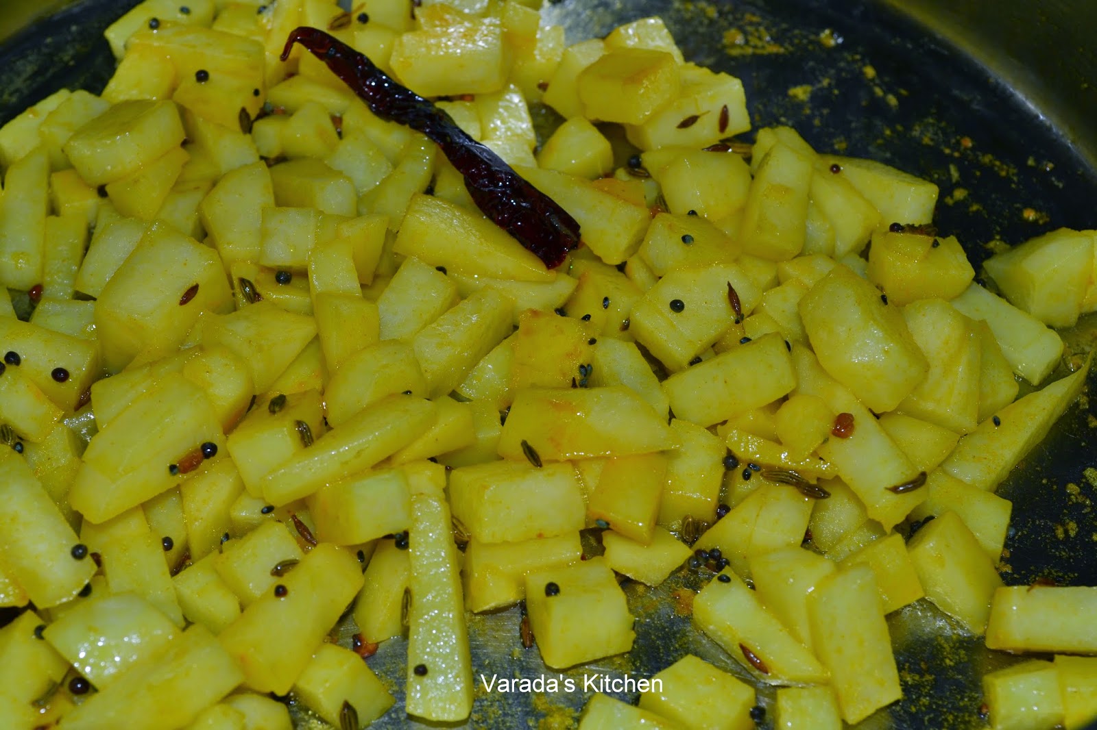 Palang Shaak er Ghonto (Spinach Mixed Vegetable Medley)