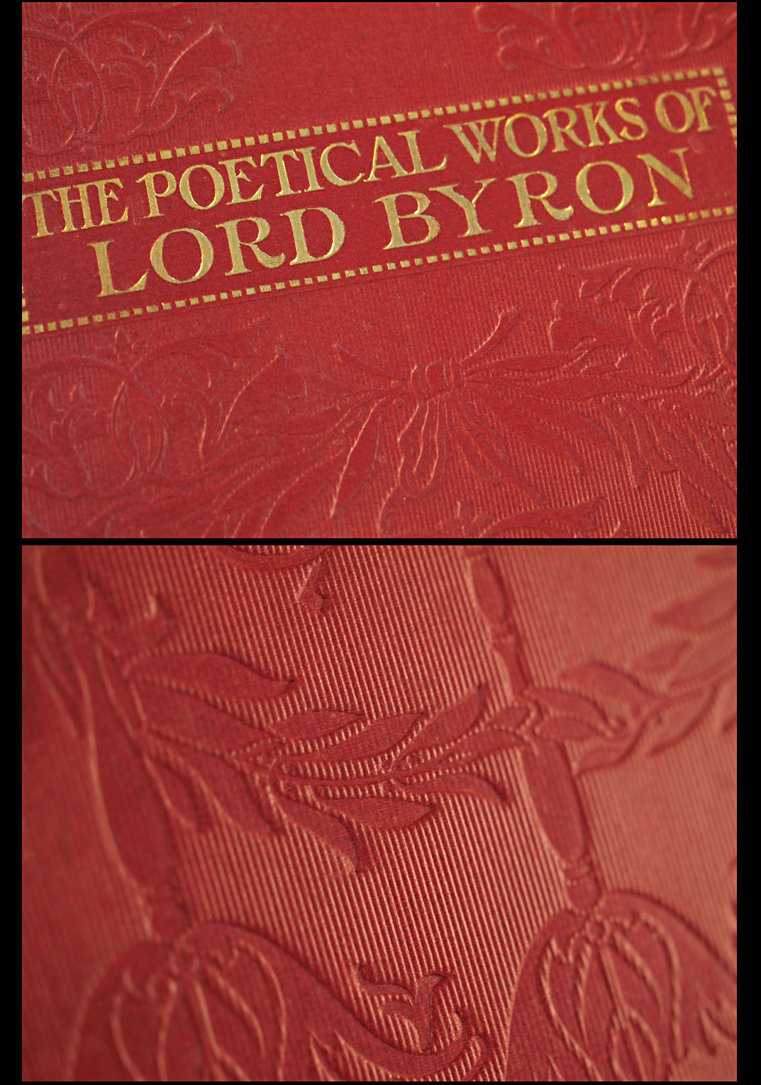 IsFive Antiquarian Books: CA. 1899 COMPLETE POETICAL WORKS OF LORD ...