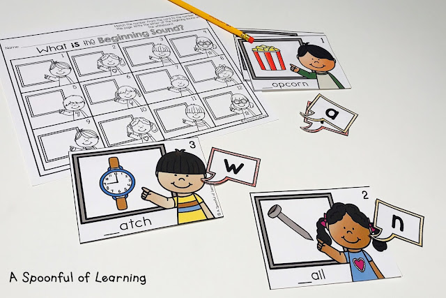 Back to School Centers - First Grade - A Spoonful of Learning