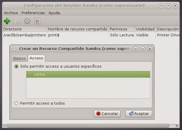 Un bruto con Debian: Compartiendo con Samba de manera fácil