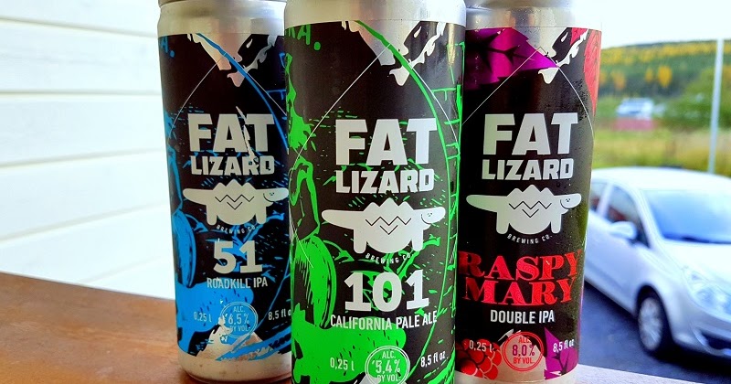 OLUTKELLARI: Kolme pientä liskoa: Fat Lizard 51 Roadkill IPA, 101 ...