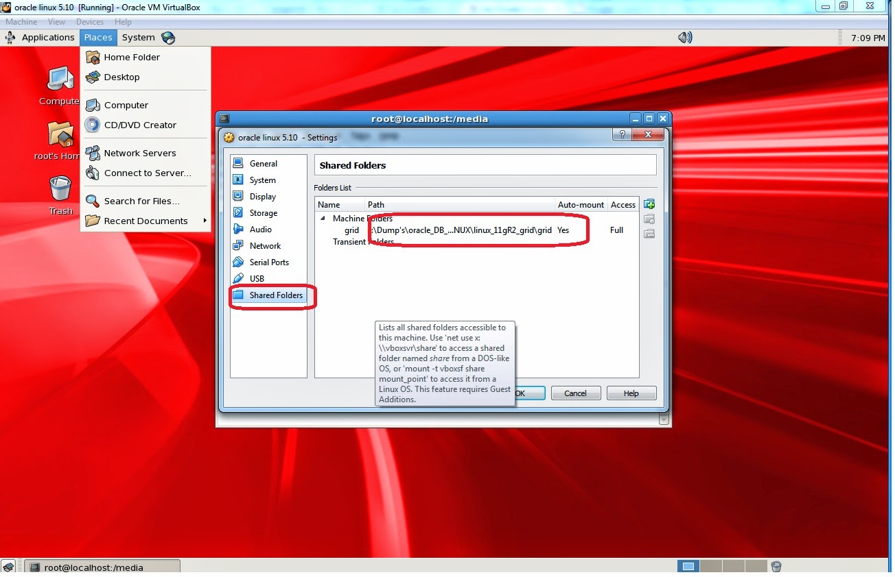 Oracle Dba By Chetan Yadav How To Use Shared Folder In Oracle Virtual Oracle Dba By Chetan Yadav How To Use Shared Folder In Oracle Virtual