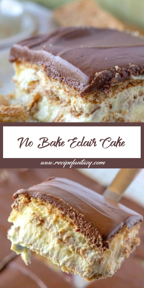 Recipe Rainbow: No-Bake Eclair Cake