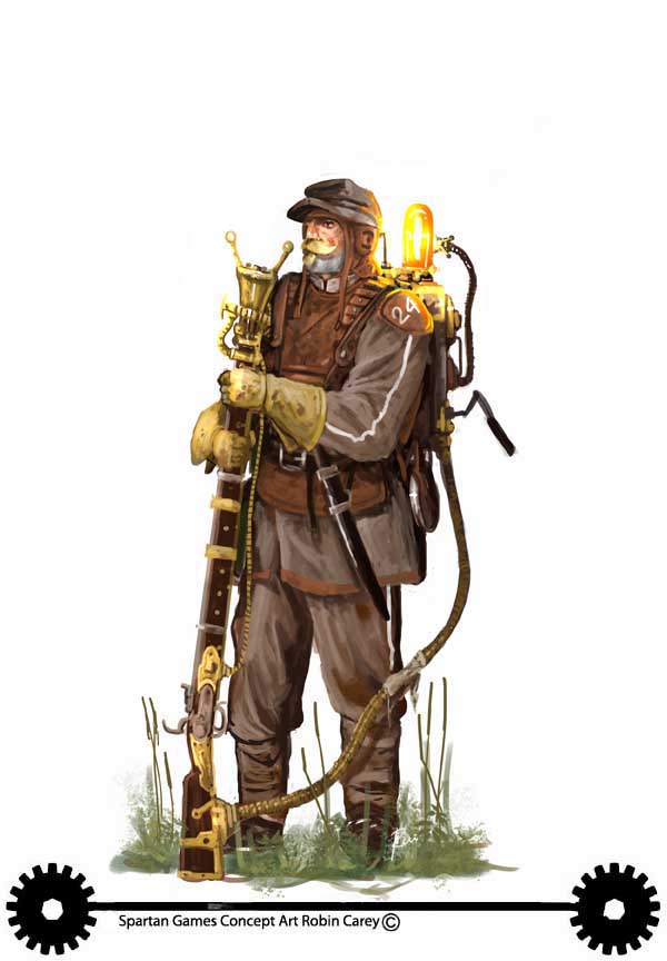 Robin Carey:Illustration: Dystopian Wars/Legions concept art