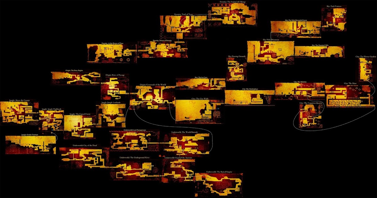 아웃랜드 게임 지도