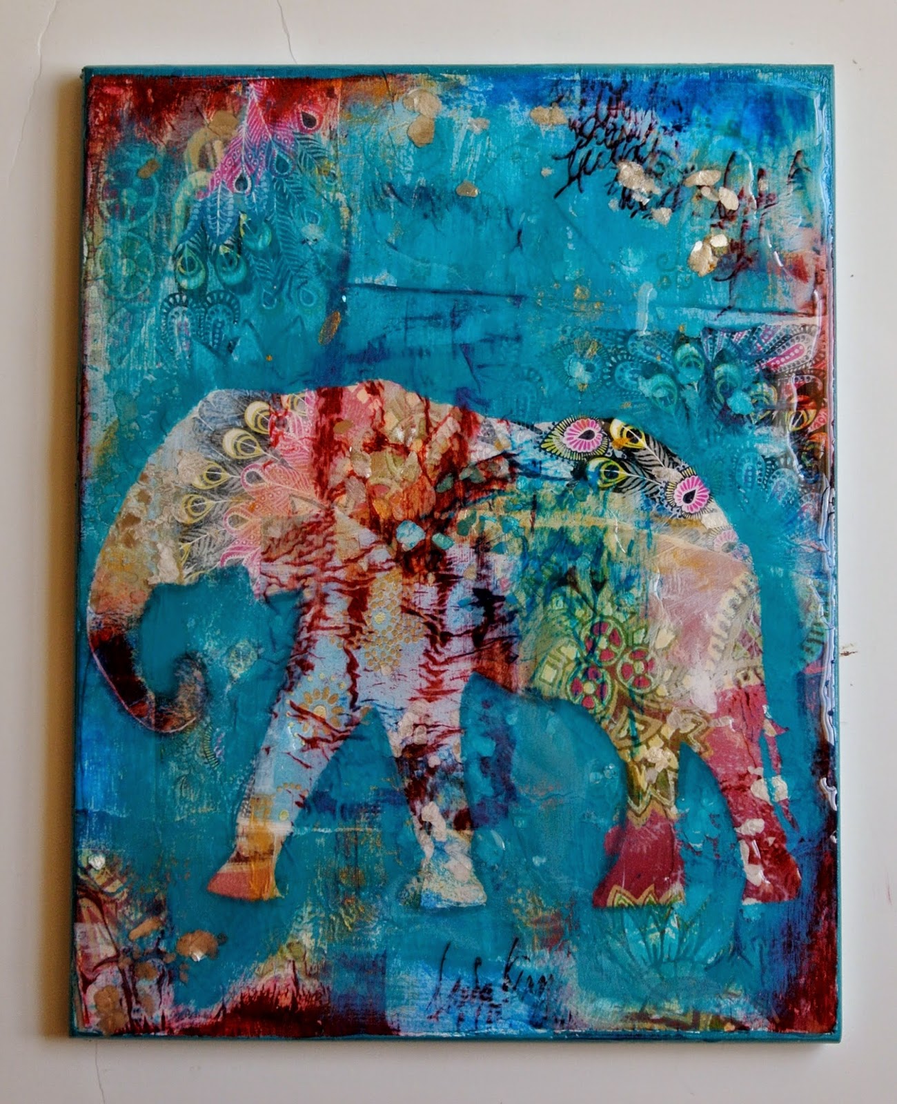 frog dog studio: Collage Painting Made Easy!!!