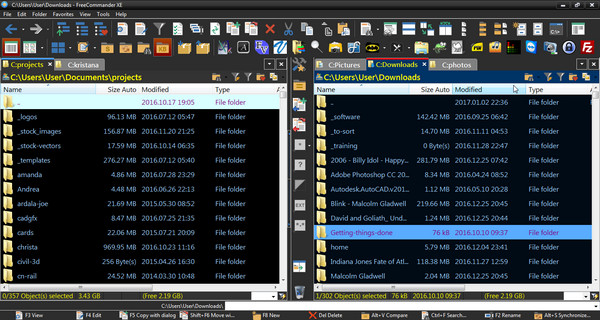 CAD GFX: File Manager - FreeCommander XE 730 beta