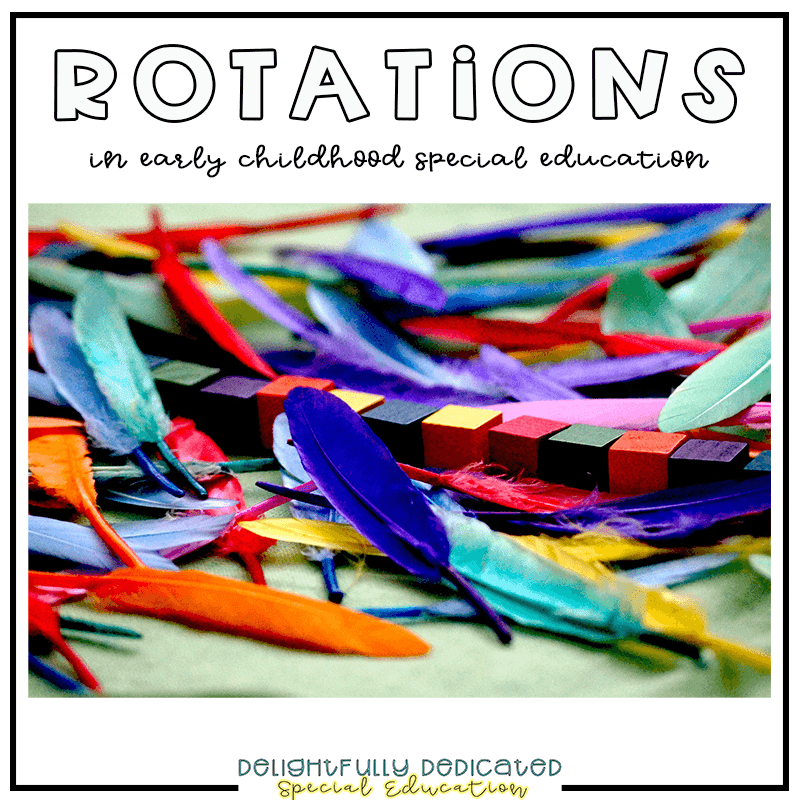 Rotations in Early Childhood Special Education | Delightfully Dedicated