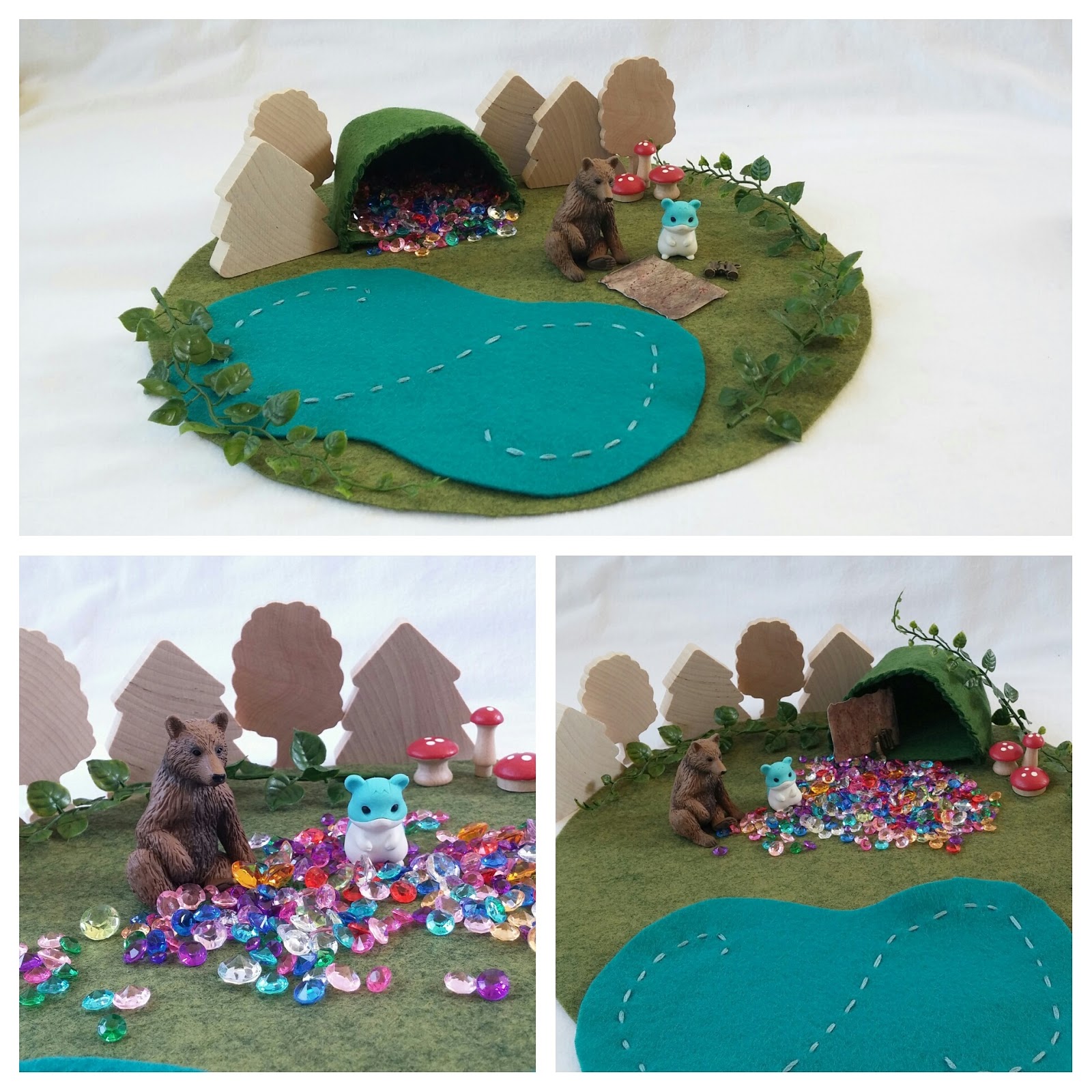 Whimsical Ways: Bear and Blue Treasure Hunt Imagination Kit