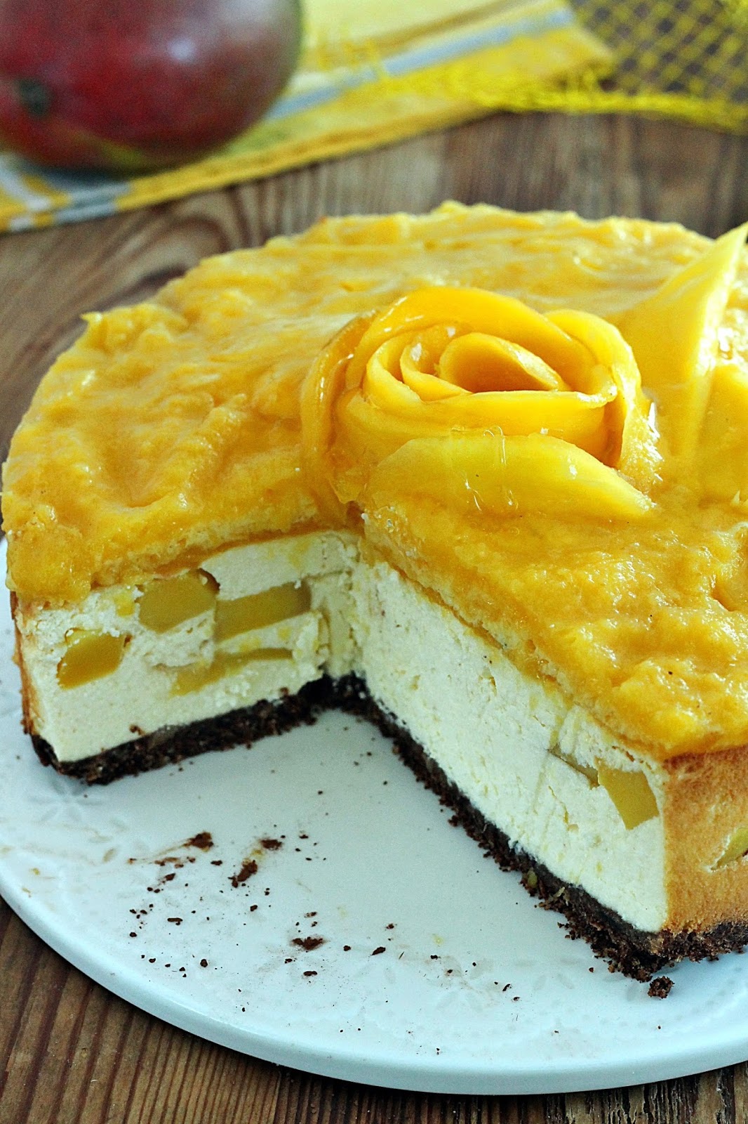 wesoła kuchnia: Sernik z mango