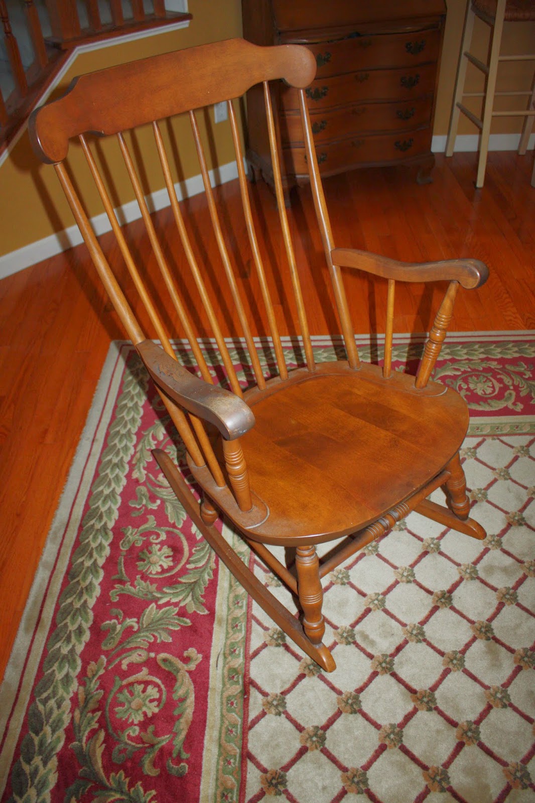 Antique Colonial Rocking Chair