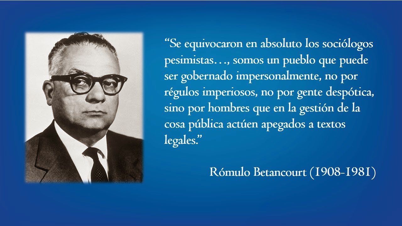 Rómulo Betancourt: una vida dedicada a la lucha democrática en Venezuela