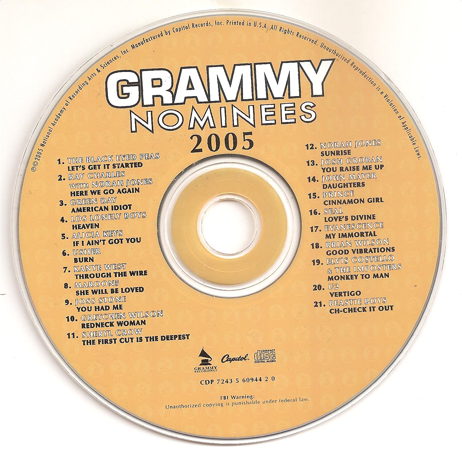 Picture CD: VA-Grammy_Nominees-2005-CDSINGLESV2
