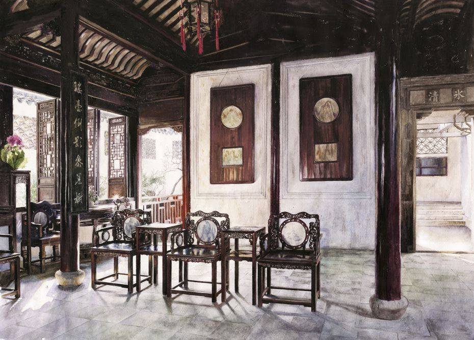 Xi GUO ~ Watercolor | Catherine La Rose ~ The Poet of Painting