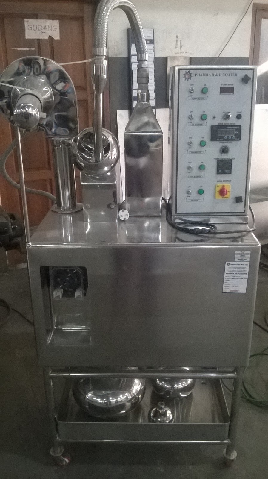 SPEK TEKNIS MESIN FARMASI: SPK TEKNIS MESIN COATING PAN SKALA LAB