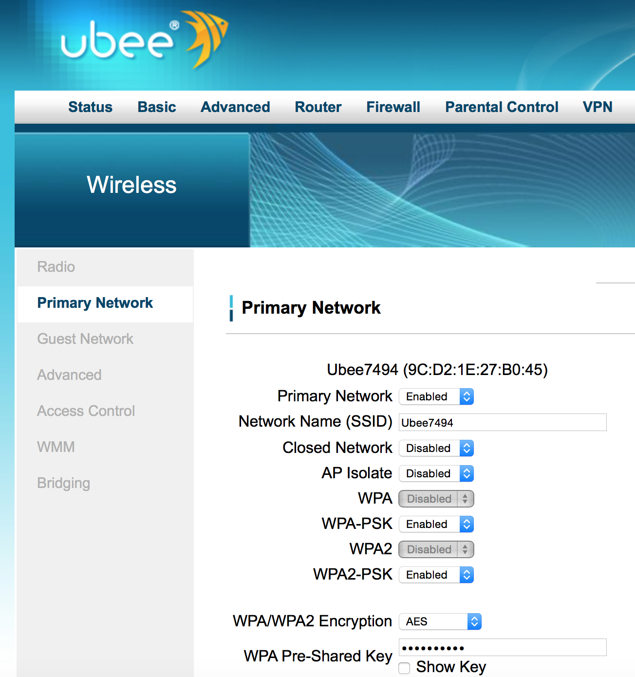 como entrar a un router ubee