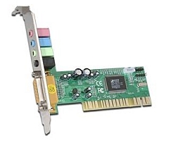 skema elektronika: Kode warna pada Sound card computer