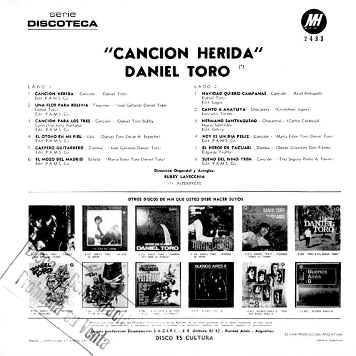 Folklore del NOA: DANIEL TORO - "CANCIÓN HERIDA" - LD Music Hall Serie ...