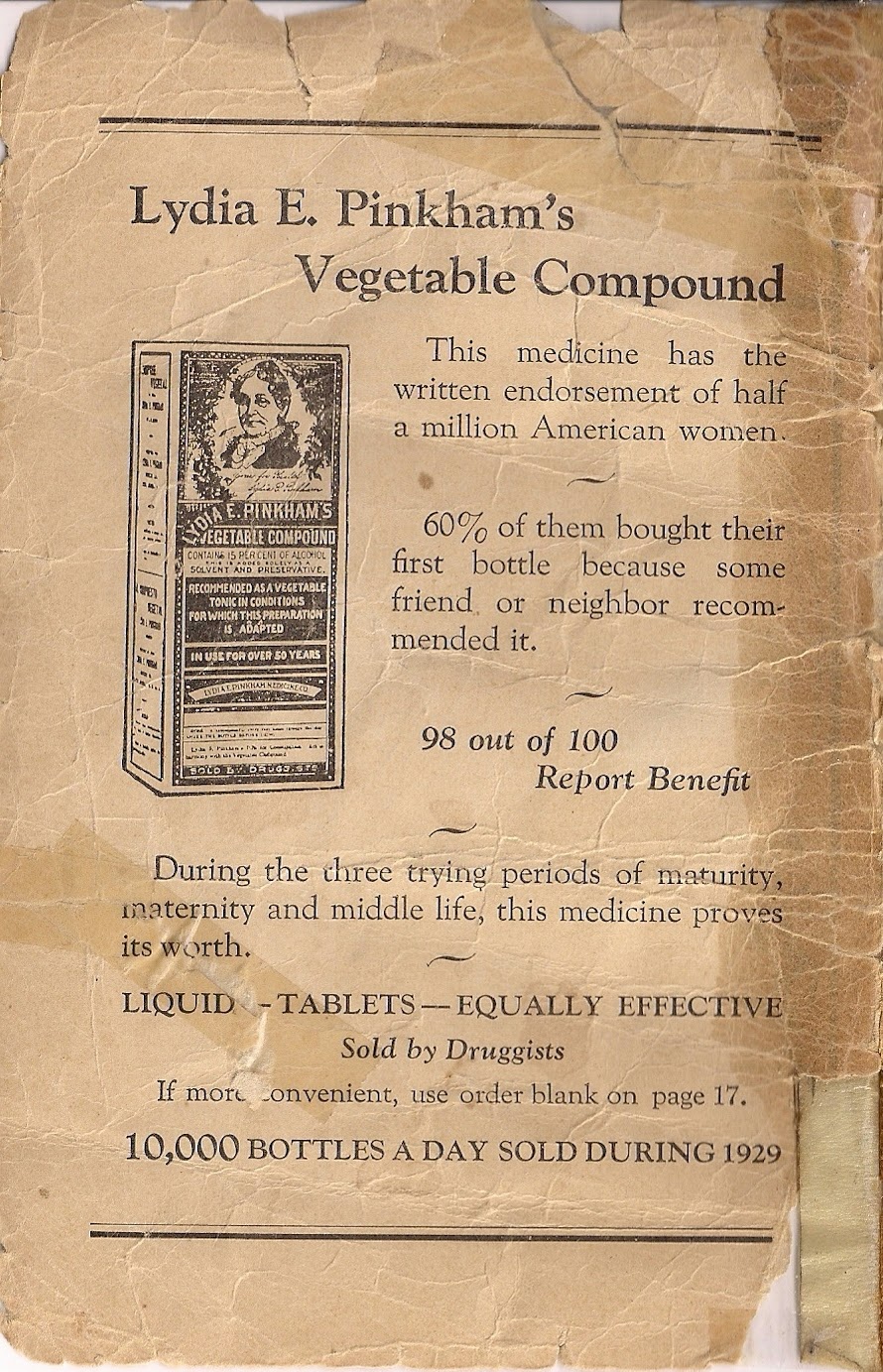 Apron History: Mrs. Pinkham's Vegetable Tonic