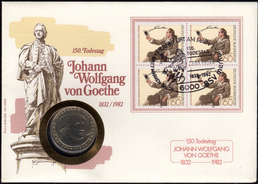 Napoléon Art et Philatélie: Goethe, Johann Wolfgang von (1749-1832)