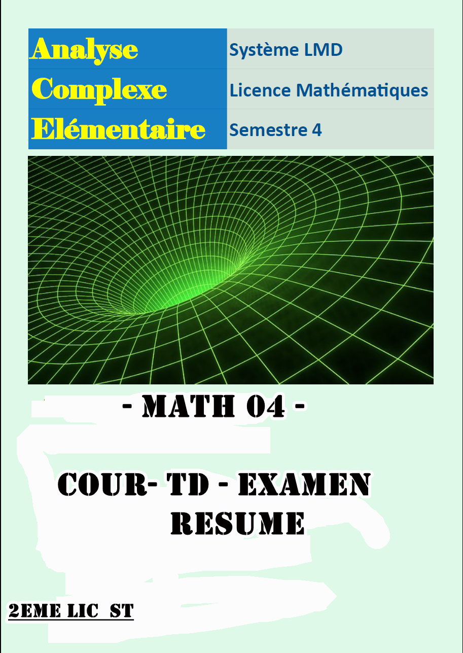 analyse complexe exercices corrigés pdf PDF Cours,Exercices ,Examens
