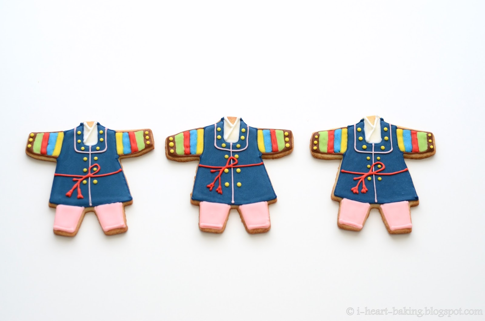 i heart baking!: korean hanbok cookies for a baby first birthday 'dol ...