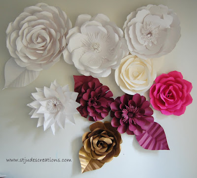 oversized paper flowers | Handmade PaPer FloweRs by Maria Noble