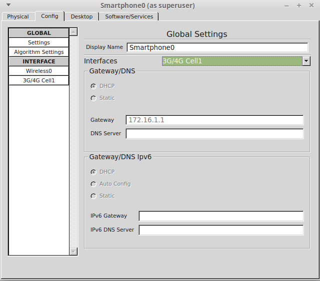Menghubungkan smartphone satu ISP di Cisco Packet Tracer