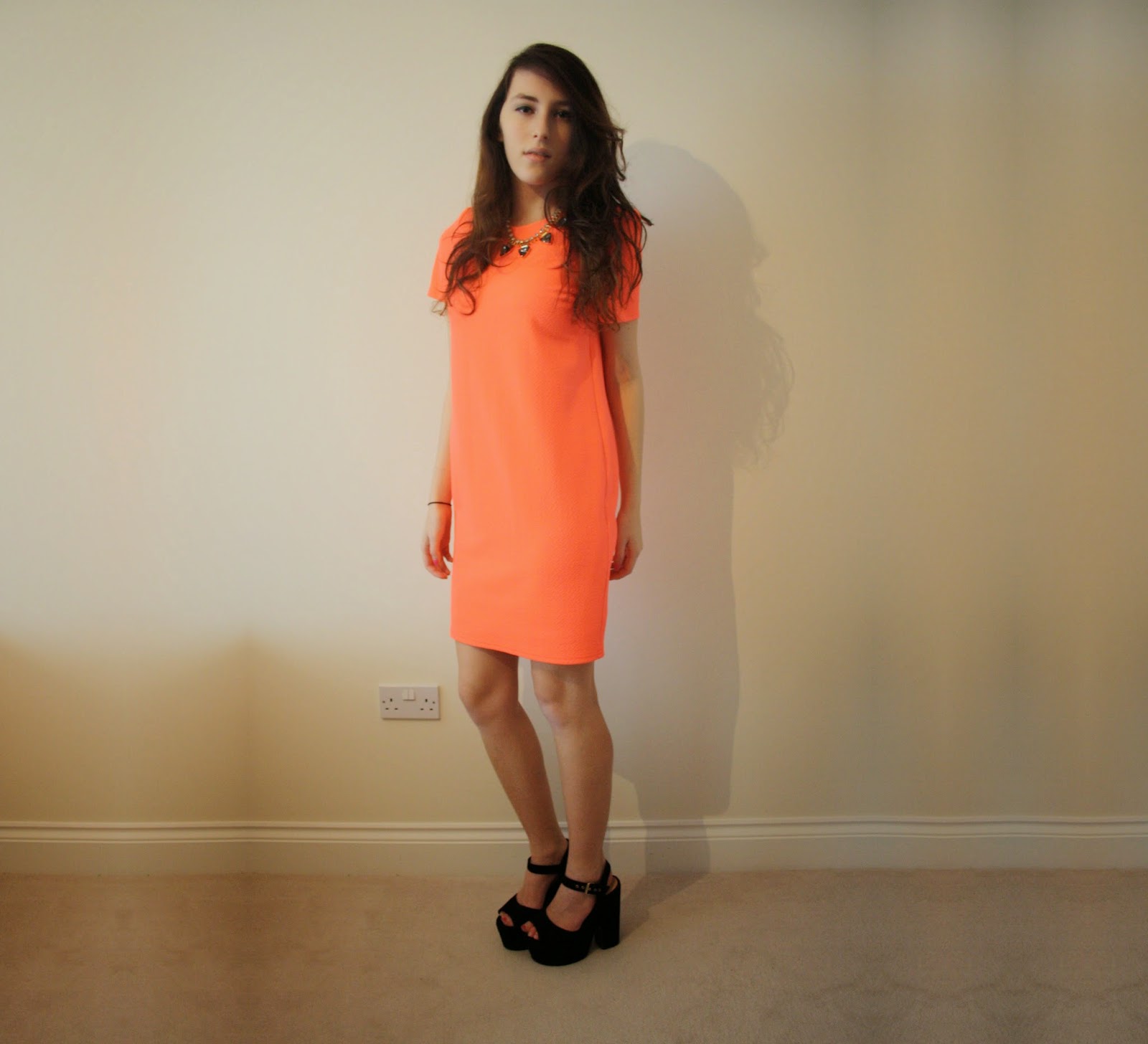 FASHION: Orange Shift Dress From F&F / Georgina Does