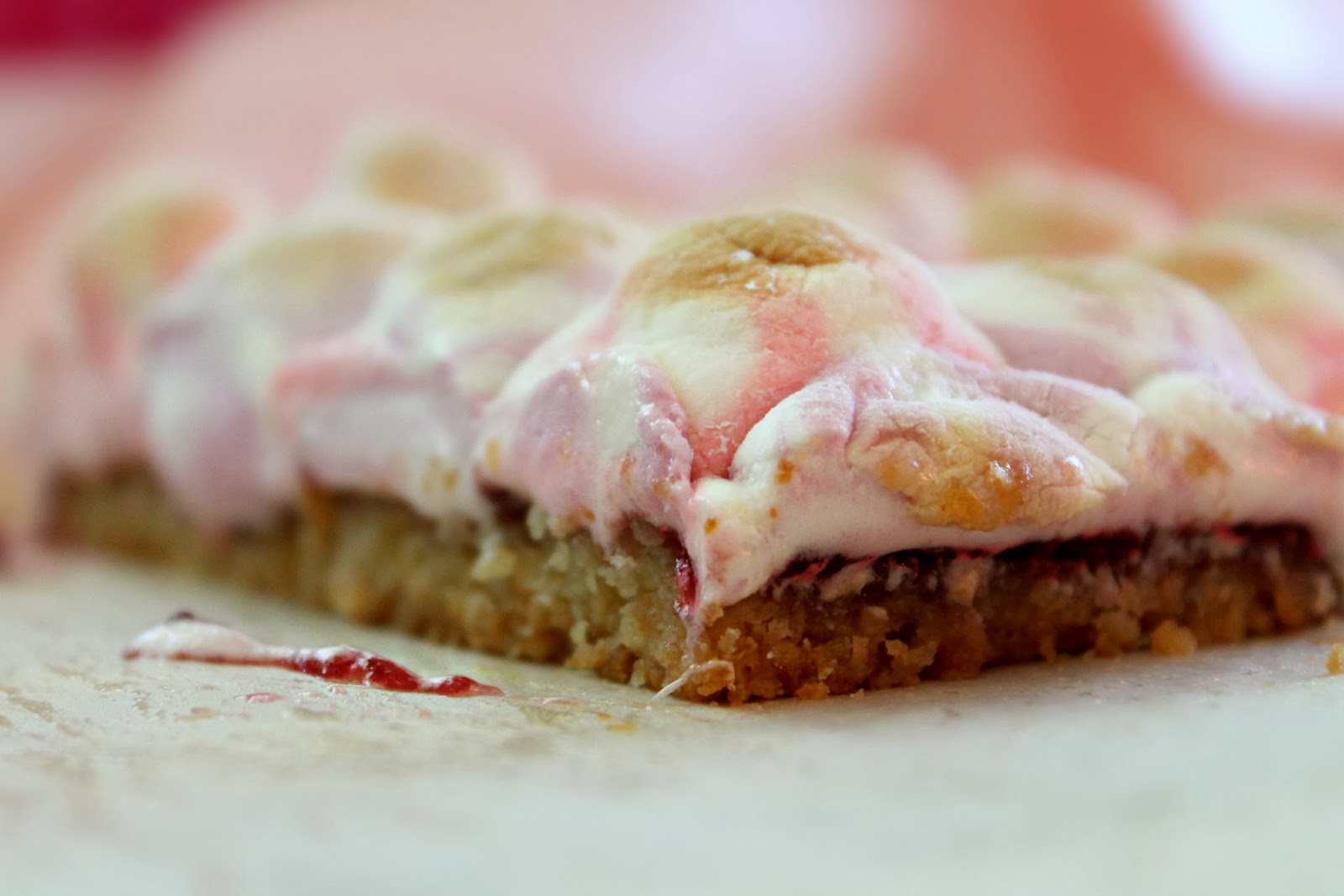 Lick The Spoon: Marshmallow and Strawberry Jam Slice