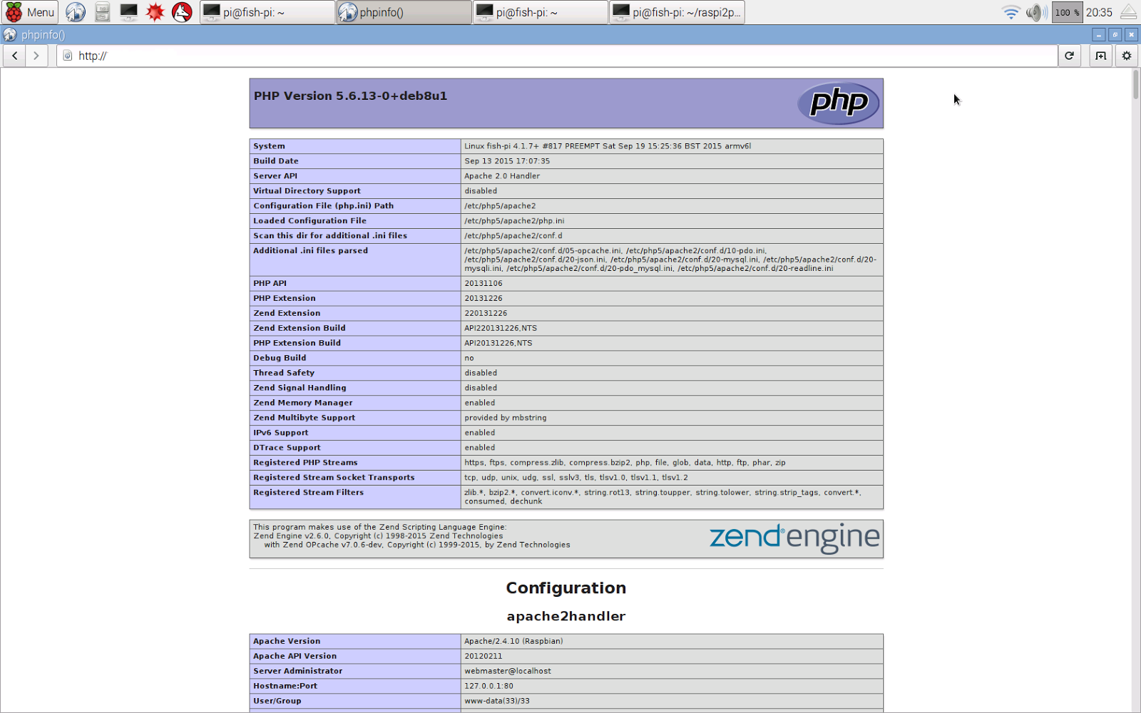 文章農場 Raspberry Pi:安裝apache、php、mariadb