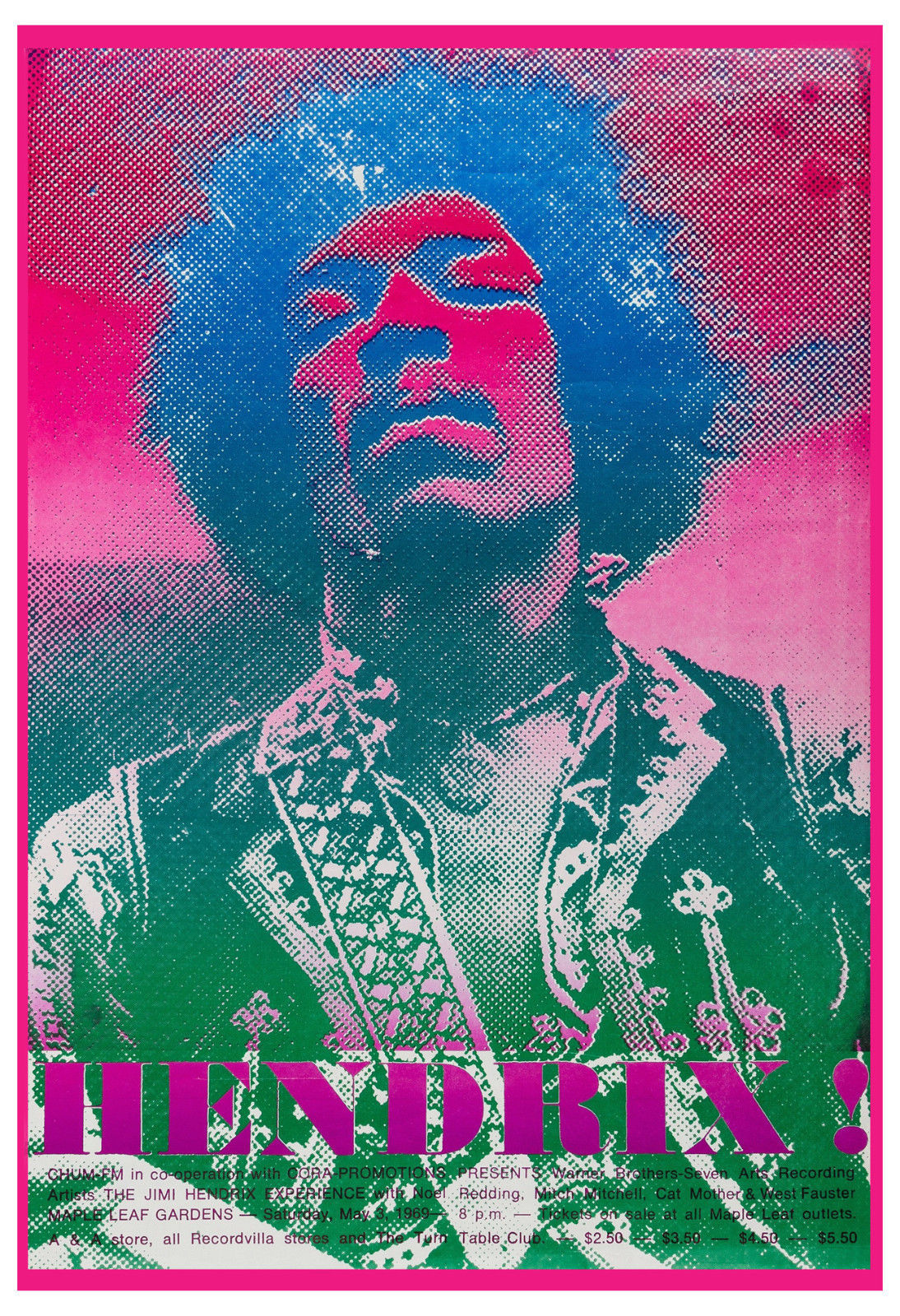 Time Capsule: Jimi Hendrix concert poster, May 3, 1969