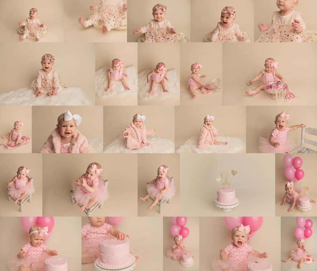 Molly Mills | One Year Photo Session | Cake Smash | 2017 - Sarah ...