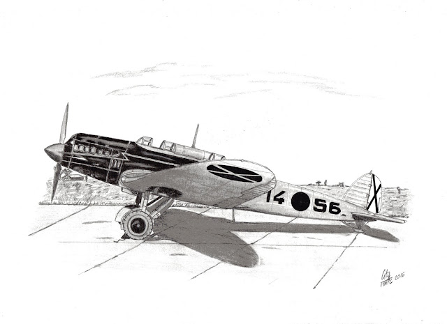 Heinkel He-70 "Rayo"" (Blitz). Grupo 7-G-14 14-56