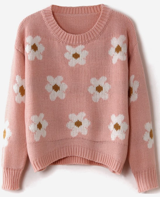 6 Moda: moda for women 2015 - FLORAL PRINT KNIT SWEATERS FOR WOMEN