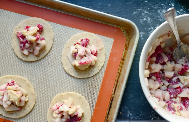 Pixel Whisk: Pear, Brie & Raspberry Hand Pies