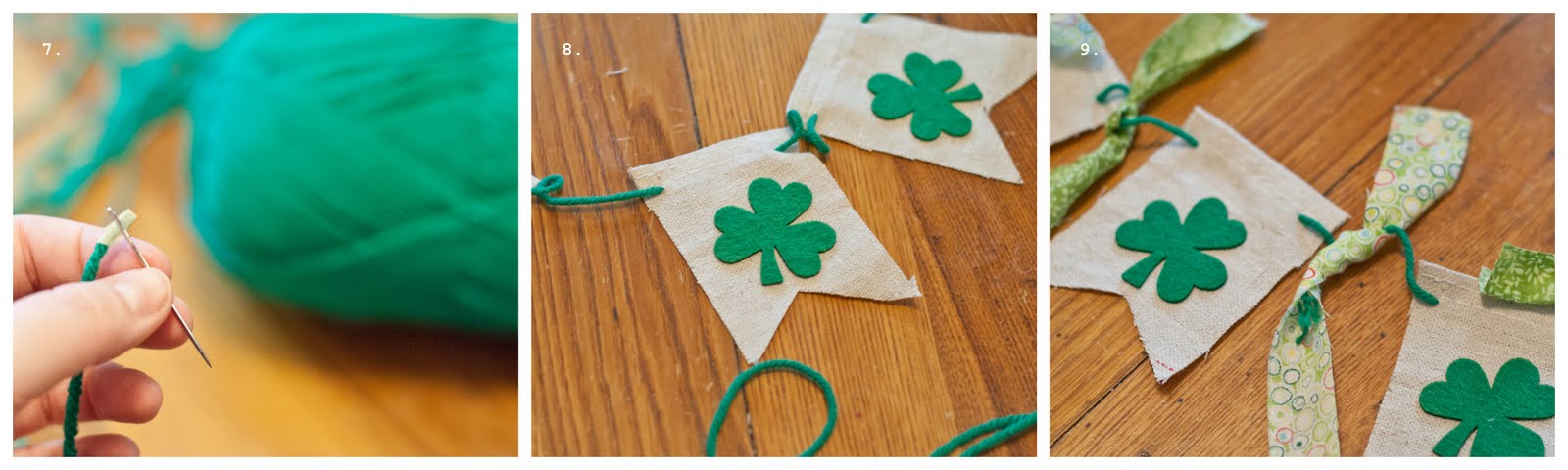 My Trash and Treasure: {diy} st. patrick's day garland