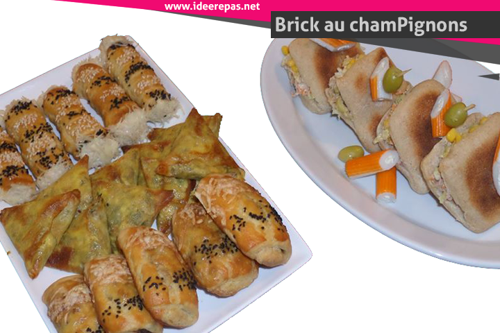 brick au champignons | idee repas