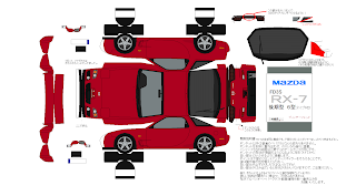 SP. Papel Modelismo: PaperCraft Mazda RX-7