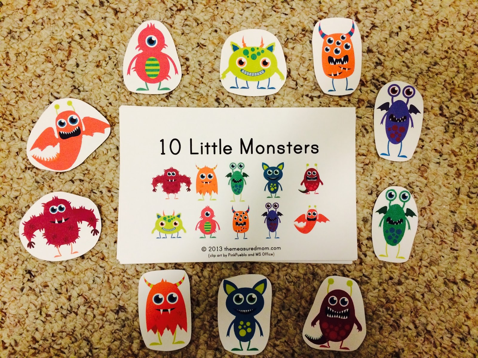 Letter M: Monster Counting Book, Splat Monsters, Monster Lunch, Silly ...