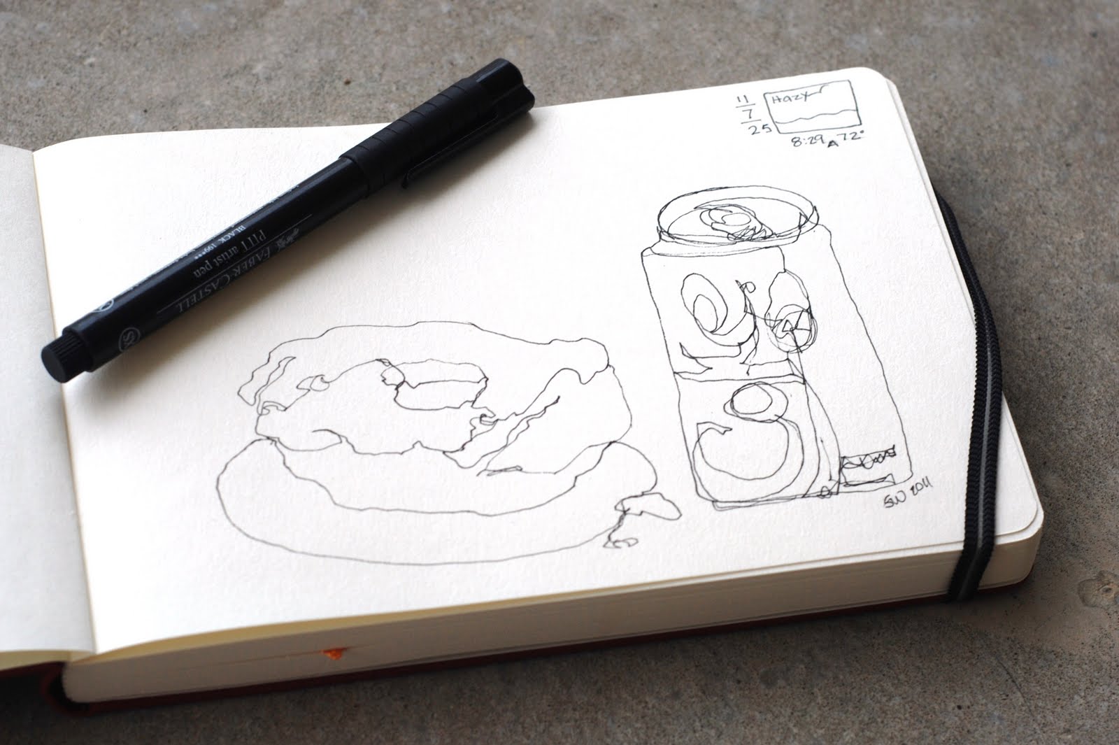 susan walker art: Contours,Donuts and Diet Coke to get the Day Started