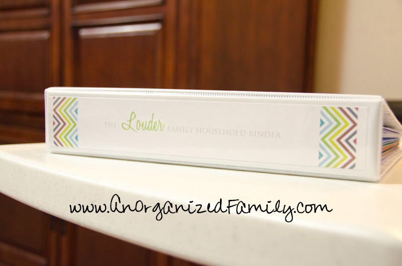 An Organized Family: Home Management Binder