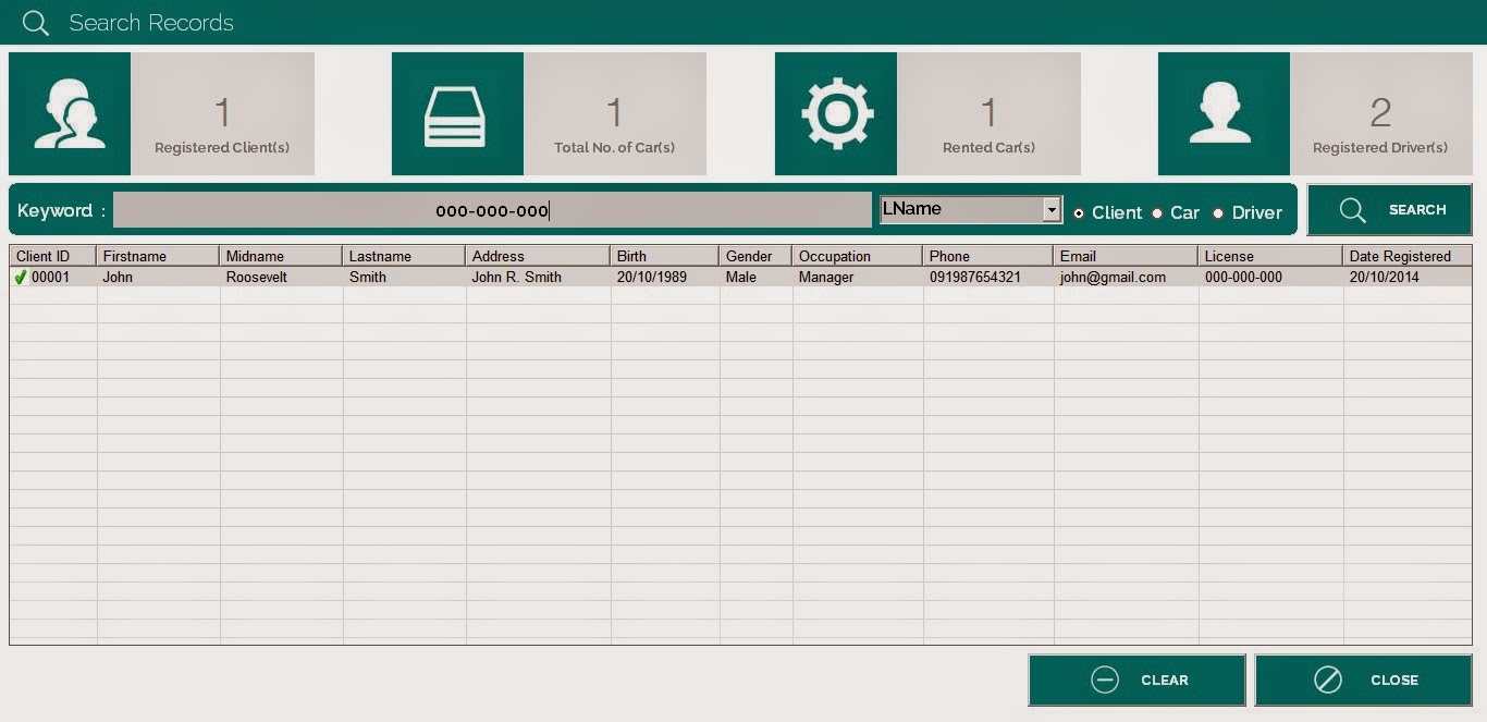 Project: Car Rental Management System - code4dev
