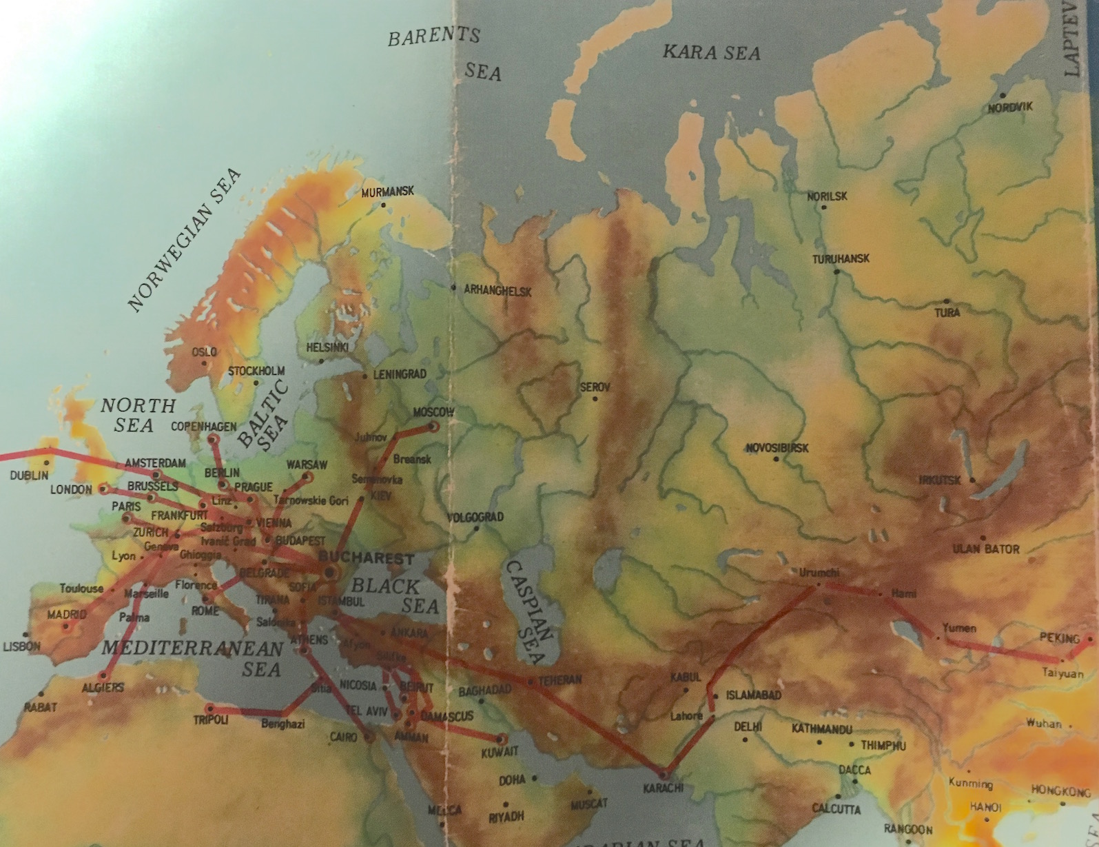 The Timetablist: TAROM Romanian Airlines: Worldwide Routes, c.1974