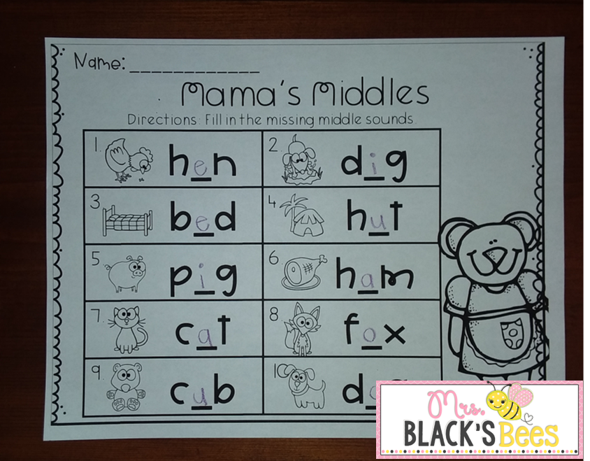 Goldilocks and the Three Bears Updates | Mrs. Black's Bees