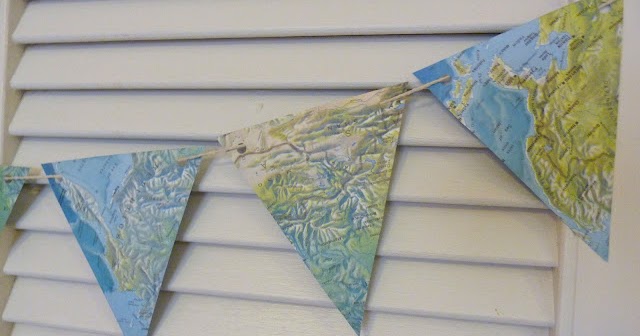 My Stuff Room / Galore-ious Stuff: Map Bunting / Garland